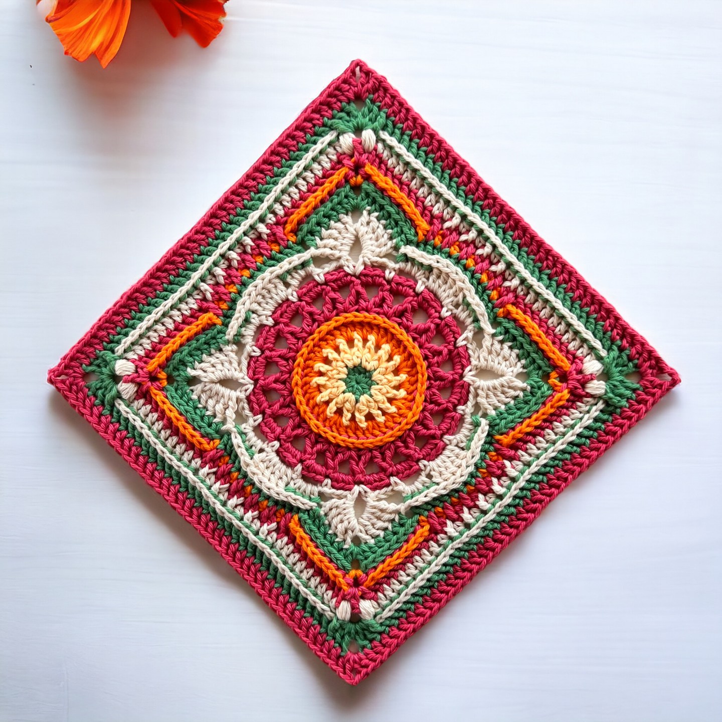 Pinwheel Square – A Yarn of Serendipity